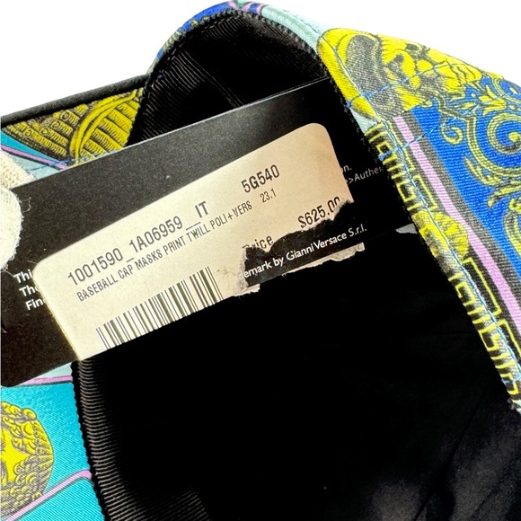 Versace | Accessories | 625 Versace Multicolor Mask Print Le Maschere ...